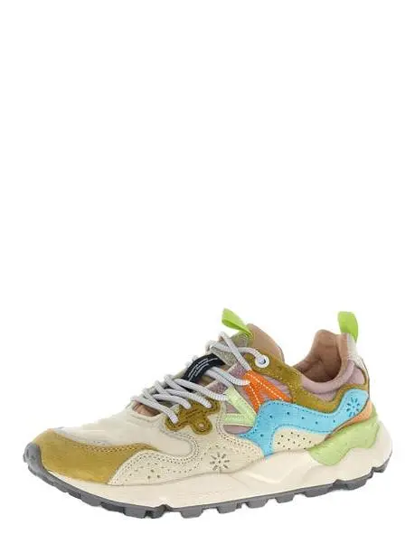 FLOWER MOUNTAIN Yamano 3 Sneaker - Cream Milk/sky Blue