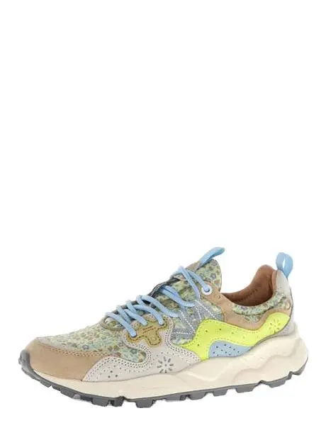 FLOWER MOUNTAIN Yamano 3 Sneaker - Cream/yellow