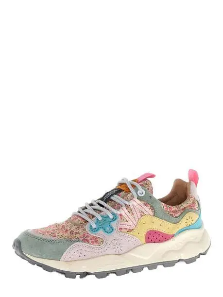 FLOWER MOUNTAIN Yamano 3 Sneaker - Sage/pink