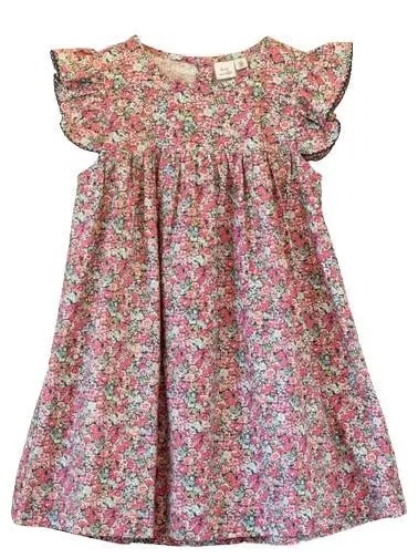 BEET WORLD Hannah Dress With Flutter Sleeves - Multi