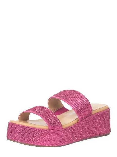 LAUREN LORRAINE Platform Slides - Pink