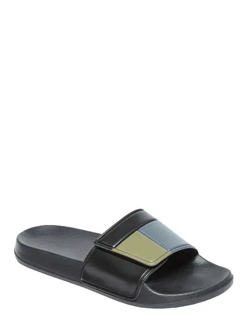 KINGSIZE Adjustable Single Strap Slides With Durable Outsole - Black