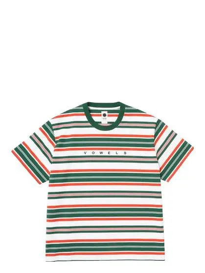 VOWELS Short Sleeve Stripe Tee - 7-eleven