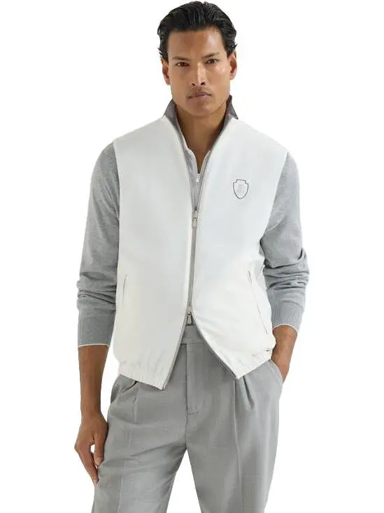 Brunello Cucinelli Reversible Nylon Vest - Off-white