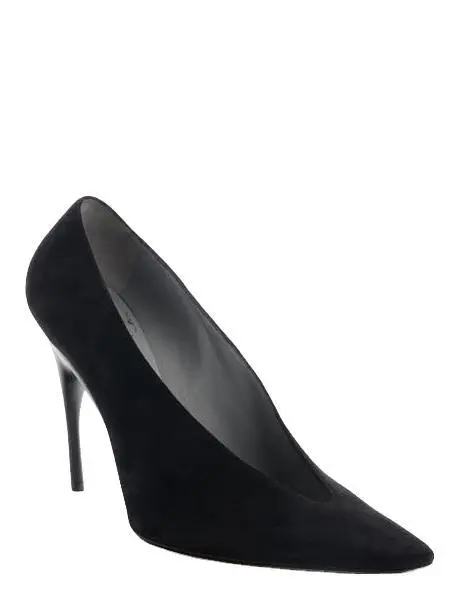 Balenciaga Duchesse Pointed Toe Pump - Black