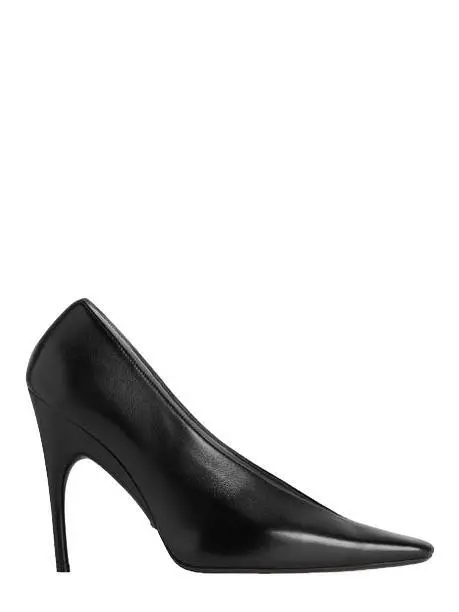 Balenciaga Duchesse Pointed Toe Pumps - Black