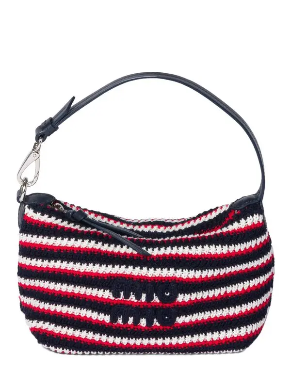 Miu Miu Crochet Pouch - Blue/red