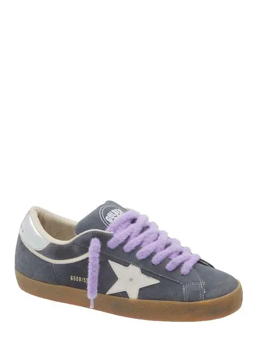GOLDEN GOOSE Super-star Sneaker - Stone Blue/milk/silver
