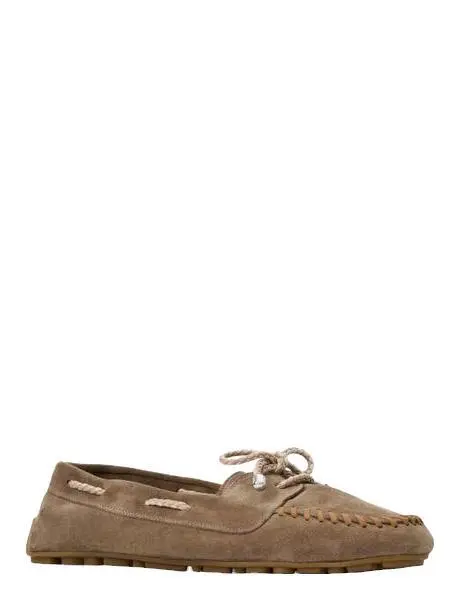 Aquatalia Qually Weatherproof Loafer - Taupe Suede
