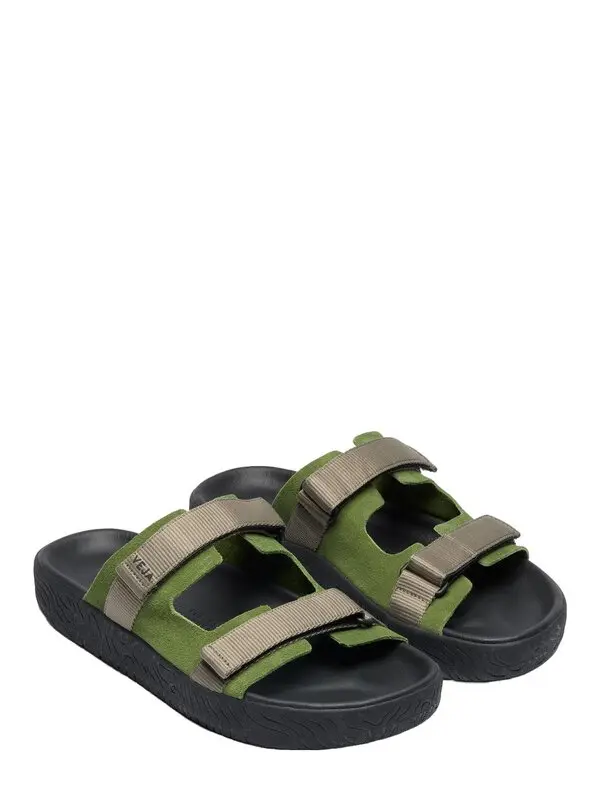 VEJA Arpoador Slide Sandal - Military Khaki Black