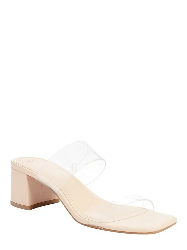 Bp. Block Heel Slide Sandal - Tan Cream