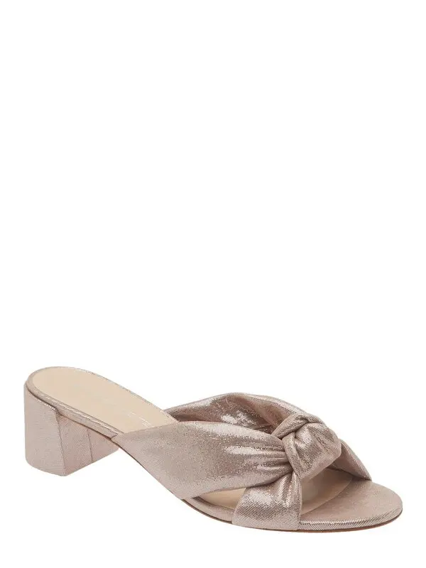 STUART WEITZMAN Soplaya Block Heel Slide Sandals - Blushful Pink