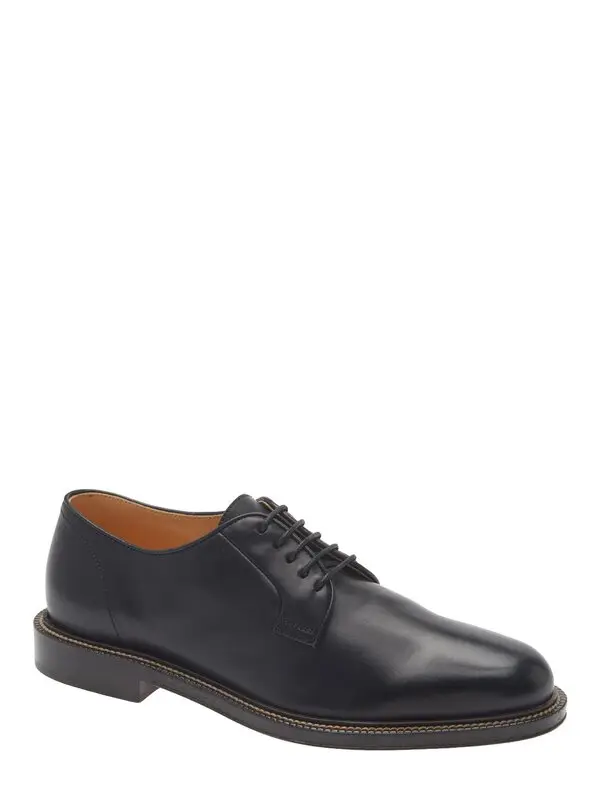 Brunello Cucinelli Leather Derby - C101 Black