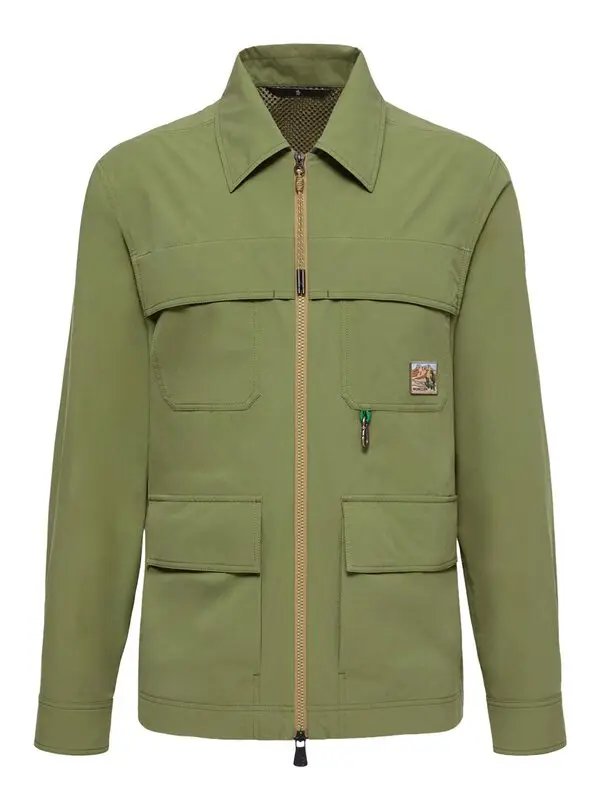 Moncler Taffeta Shirt Jacket - Green
