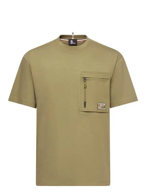 Moncler Utility Pocket Cotton T-shirt - Green