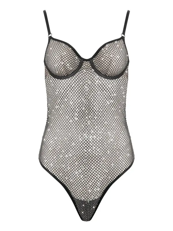 Bluebella Noor Diamante Embellished Bodysuit - Black