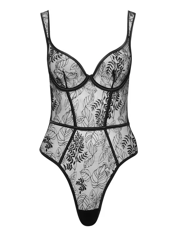 Bluebella Seraphim Embroidered Bodysuit - Black