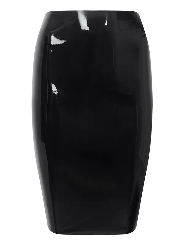 Bluebella Latex Pencil Skirt - Black
