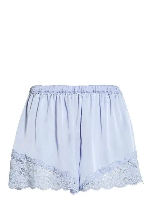 Free People Lace Trim Tap Shorts - Peri Ice
