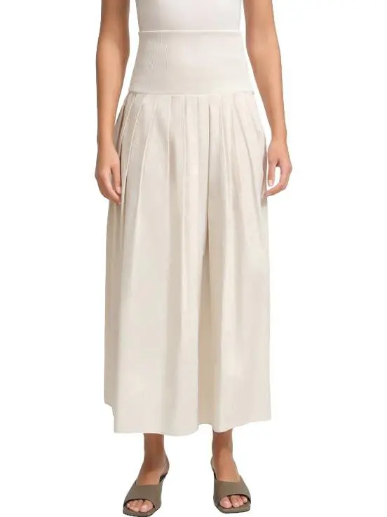 MARCELLA Kenmare Pleated Maxi Skirt - Cream