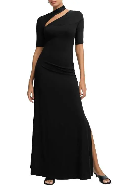 MARCELLA Zola Asymmetric Dress - Black