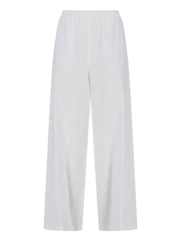Max Mara Wide Leg "destino" Pants - White