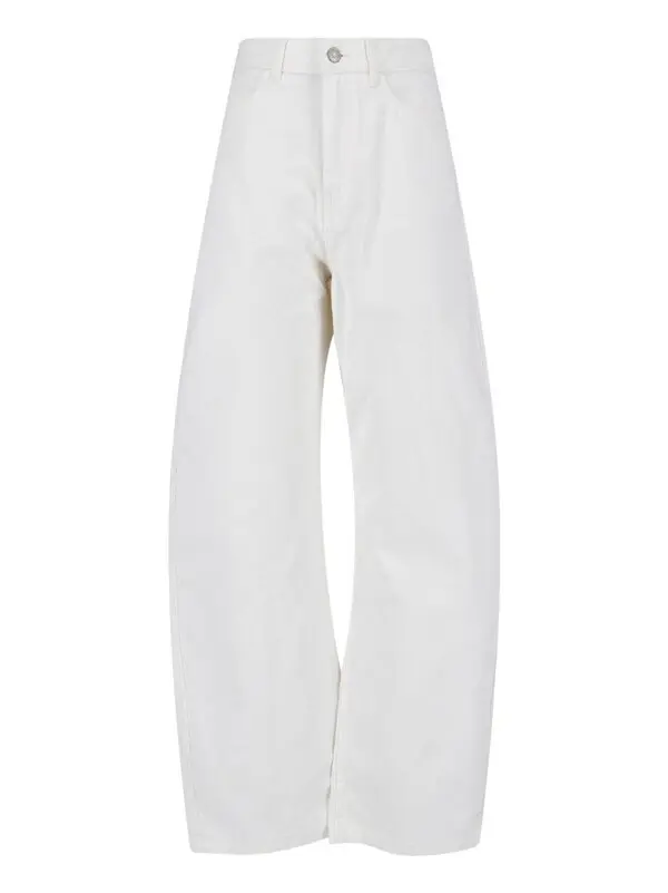 THE FRANKIE SHOP Wide Barrel Nelton Jeans - White