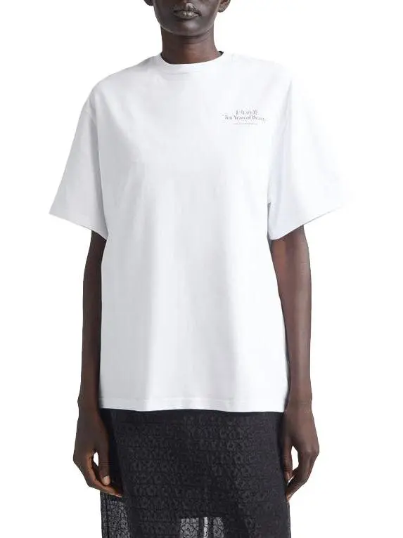 Cecilie Bahnsen Dorothy Graphic T-shirt - White/black