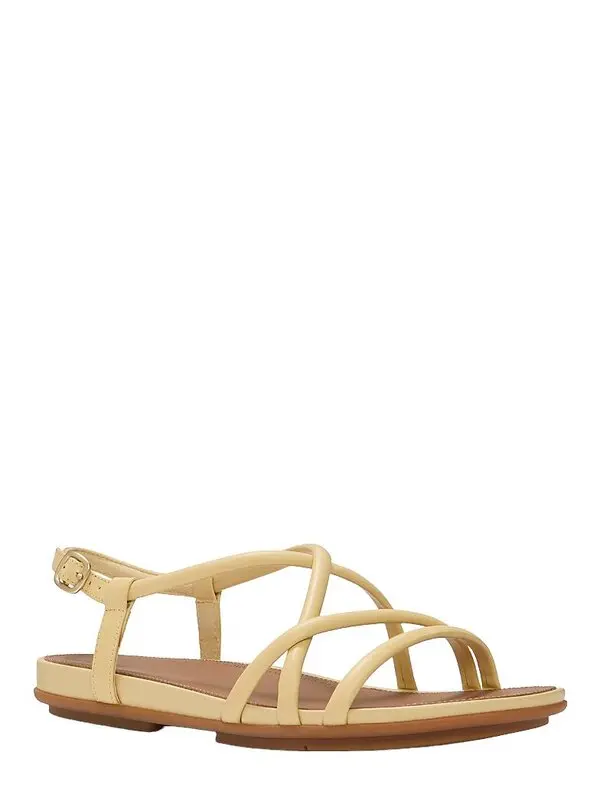 Fitflop Gracie Strappy Leather Sandals - Blonde