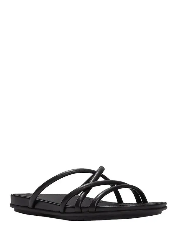 Fitflop Gracie Strappy Leather Sandals - All Black