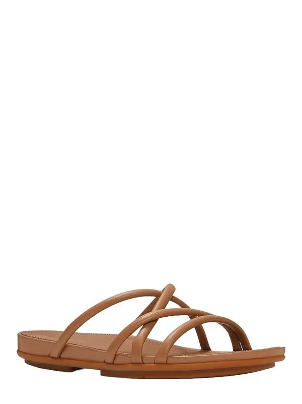 Fitflop Gracie Strappy Leather Sandals - Classic Tan
