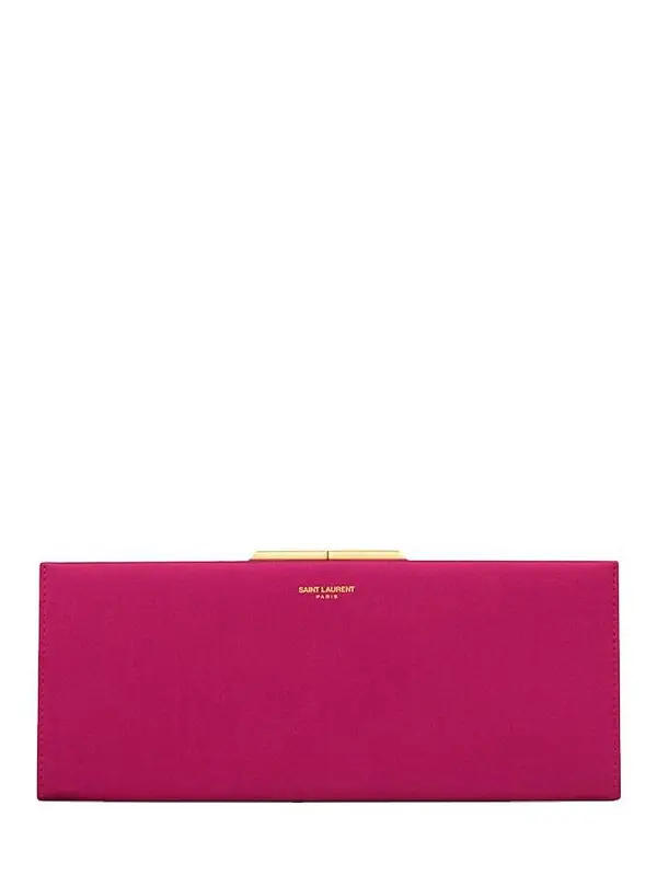 Saint Laurent Small Clutch - Dark Fuchsia
