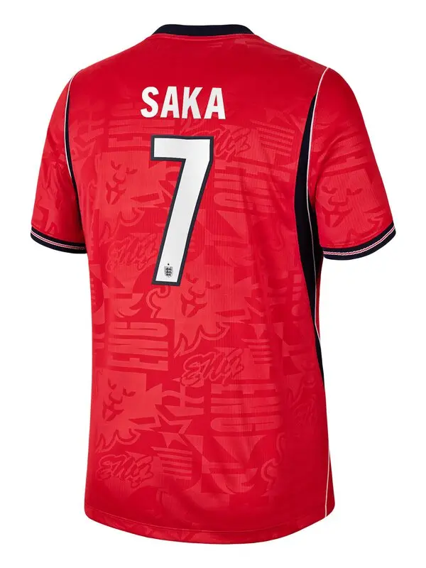 Nike Bukayo Saka England National Team 2026 Stadium Away Dri-fit Soccer Jersey - Red