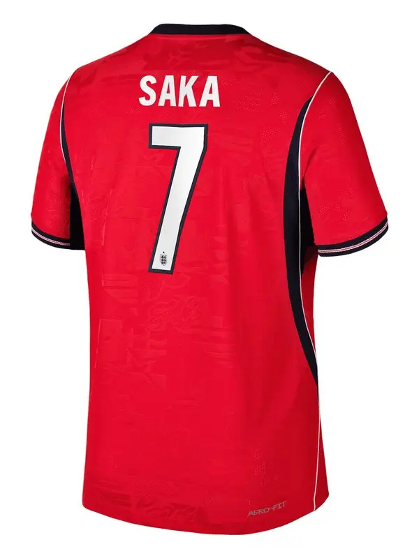 Nike Bukayo Saka England National Team 2026 Match Away Dri-fit Adv Soccer Jersey - Red