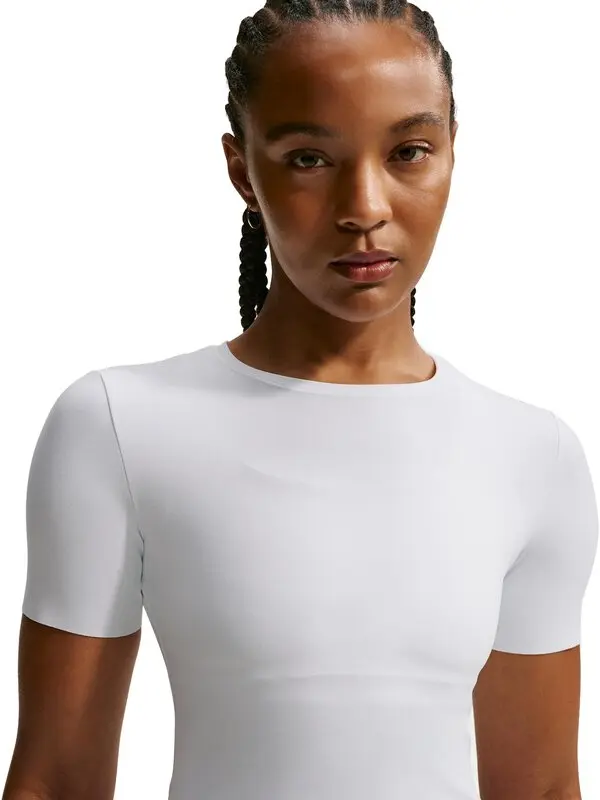 Nike Zenvy Dri-fit Short-sleeve Top - White
