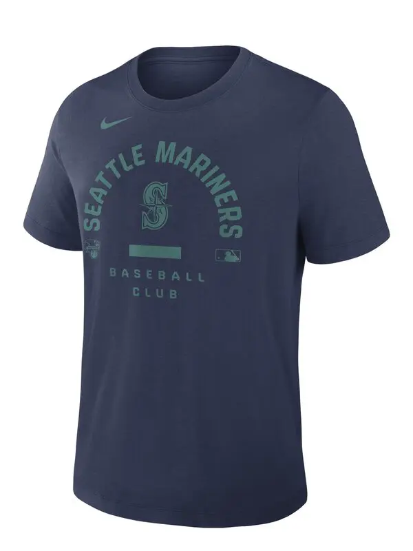 Nike Seattle Mariners Authentic Collection Early Work Dri-fit Mlb T-shirt - Blue