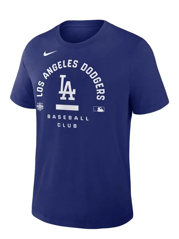 Nike Los Angeles Dodgers Authentic Collection Early Work Dri-fit Mlb T-shirt - Blue