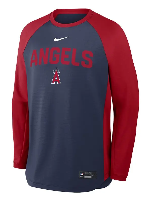 Nike Los Angeles Angels Dri-fit Pullover Crew - Blue