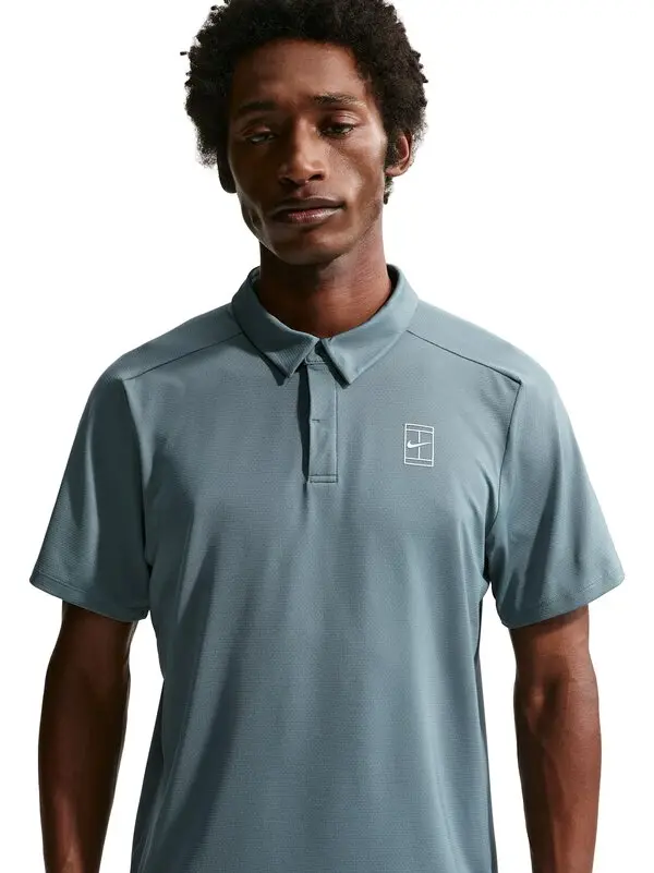 Nike Court Advantage Dri-fit Tennis Polo - Grey
