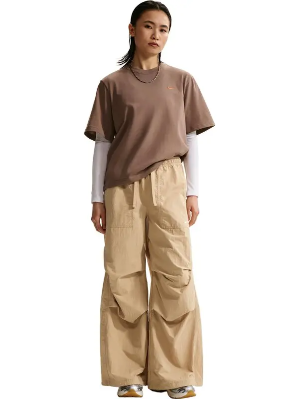 Nike Sportswear Loose Mid-rise Structured Pants - Brown