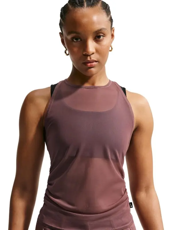 Nike Sportswear Tight Sheer Tank Top - Purple