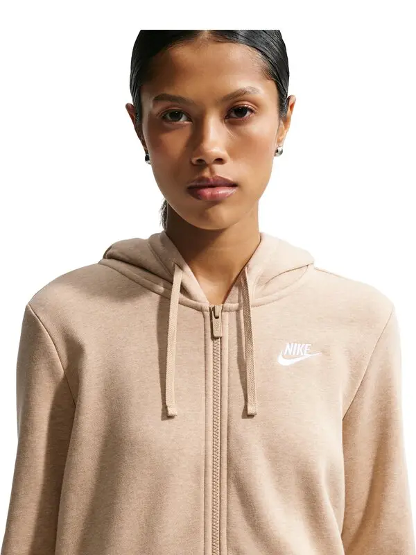 Nike Sportswear Club Fleece Full-zip Hoodie - Brown