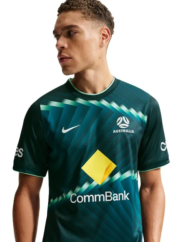 Nike Australia Academy Pro Dri-fit Soccer Pre-match Short-sleeve Top - Green