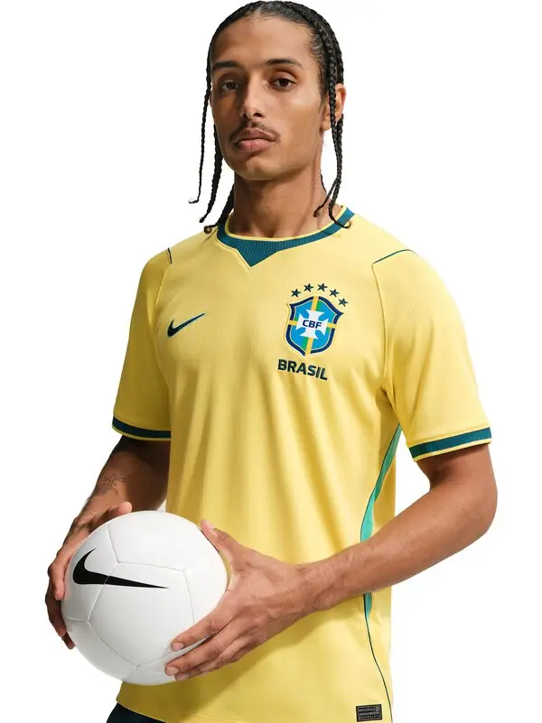 Nike Brazil 2026 Stadium Home Dri-fit Soccer Replica Jersey - Yellow