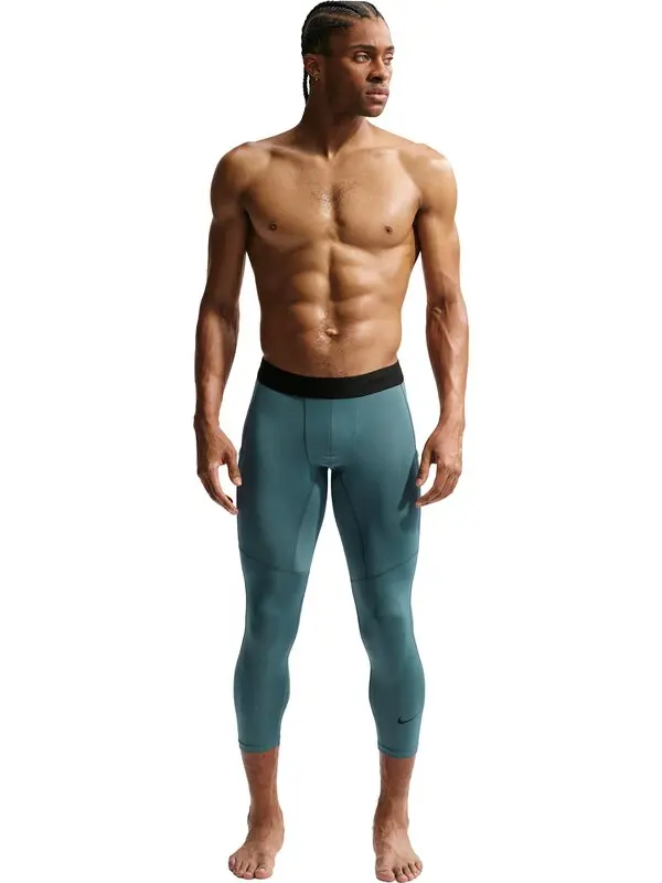 Nike Pro Dri-fit 3/4-length Fitness Tights - Grey