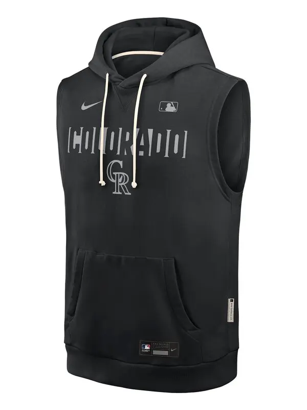 Nike Mlb Sleeveless Pullover Hoodie - Black