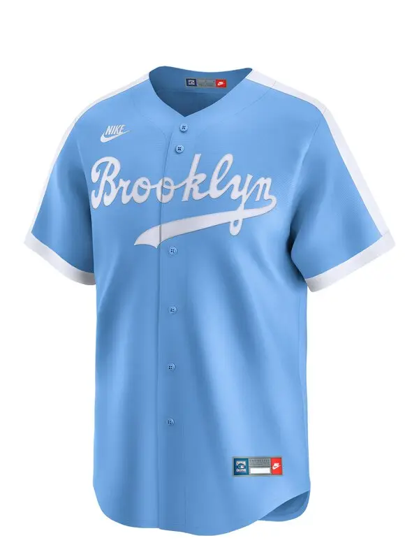 Nike Brooklyn Dodgers Cooperstown Dri-fit Mlb Limited Jersey - Blue