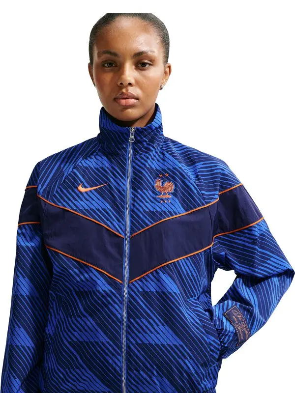 Nike Fff Windrunner Soccer Uv Woven Jacket - Blue