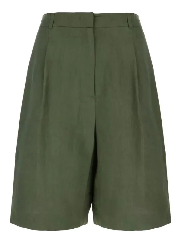 Max Mara Pleated Shorts - Green