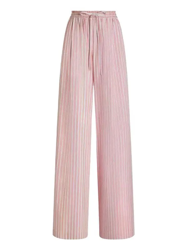 Dolce & Gabbana Striped Drawstring Trousers - Pink